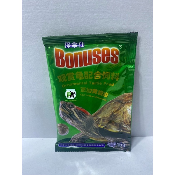 Bonuses Tropical Fish Food Ornamental Turtle Food Sachete 15grams ...