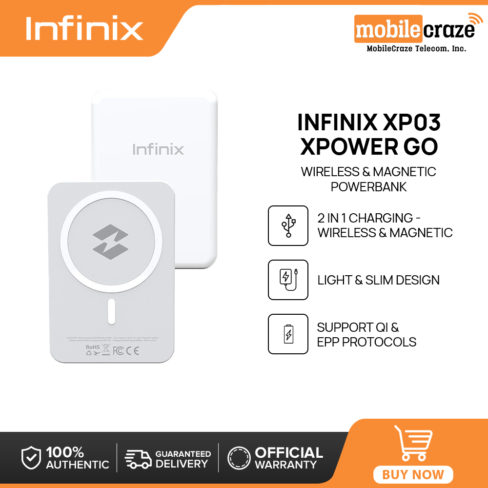 Infinix XP03 XPower GO | Light & Slim Design | 2-in-1 Charging ...