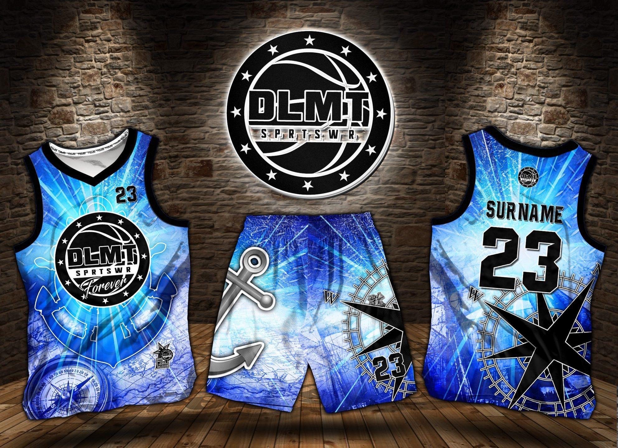 DLMT MARINE DESIGNS LIGHT BLUE CODE DLMT044 FULL SUBLIMATION JERSEY