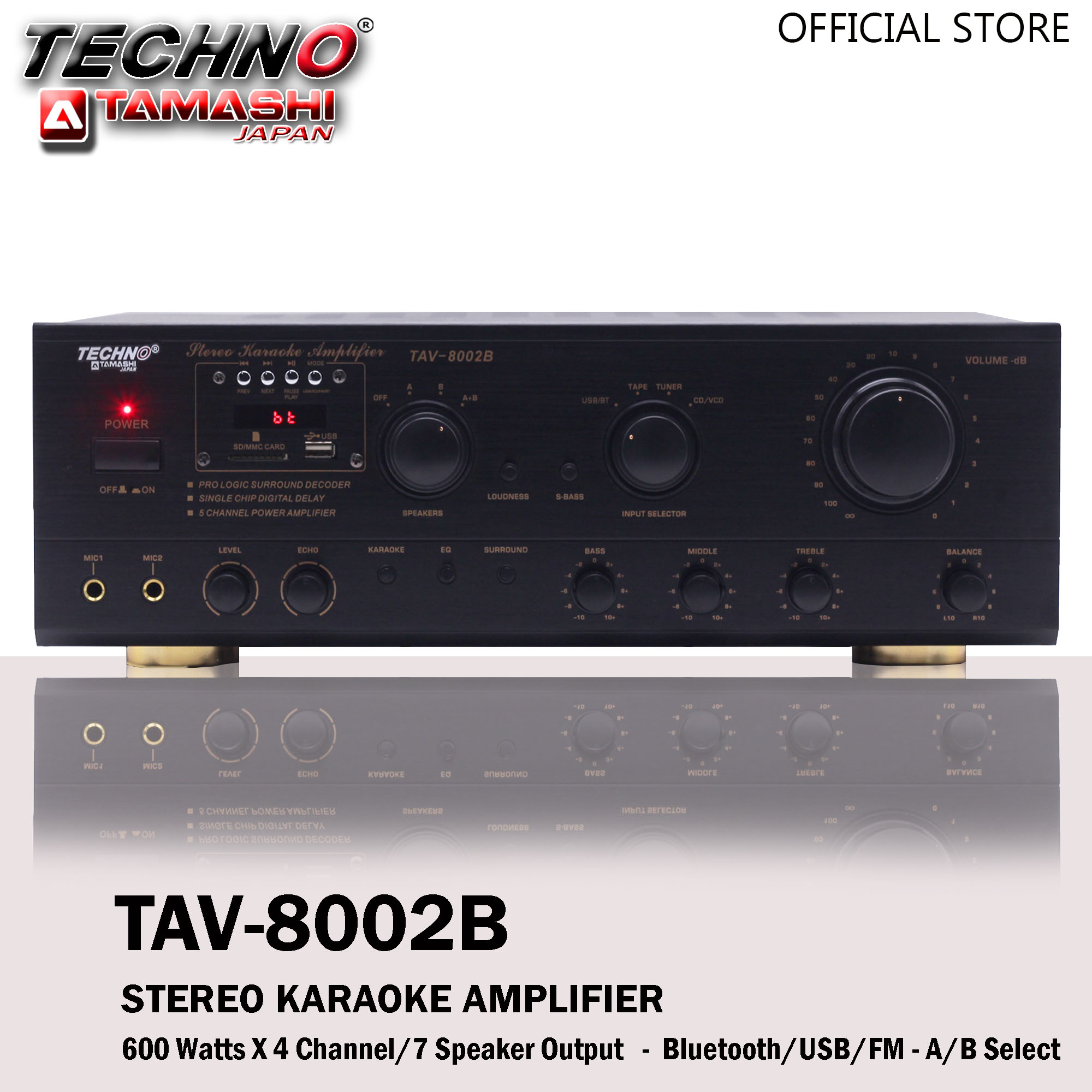 Techno Tamashi TAV-8002B Karaoke Audio Amplifier | Lazada PH