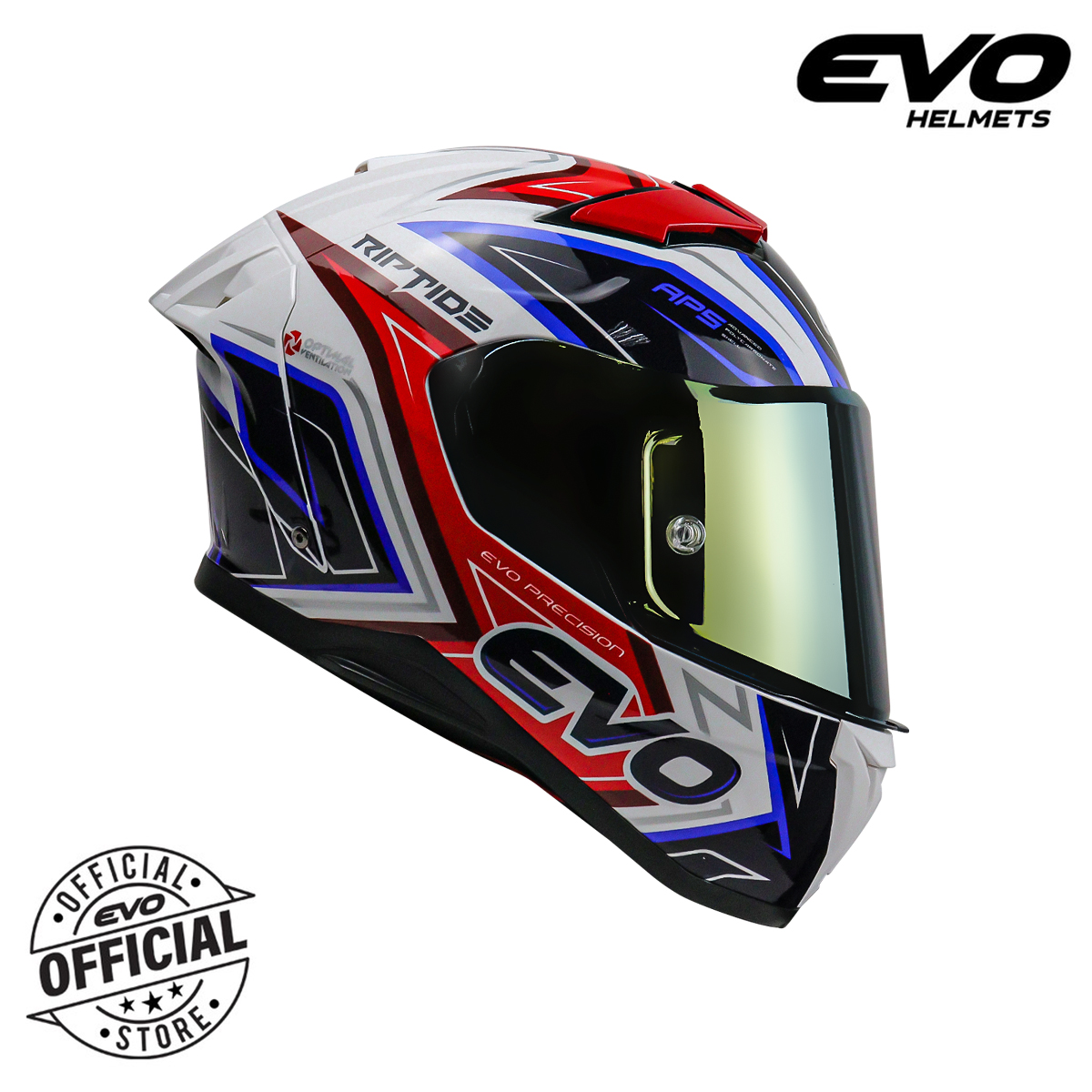 EVO XT-300 Riptide Dual Visor Full Face Helmet with Free Clear | Lazada PH