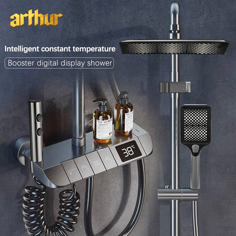 ARTHUR 4 in 1 shower set for bathroom bathroom shower complete set water heater with shower set ...
