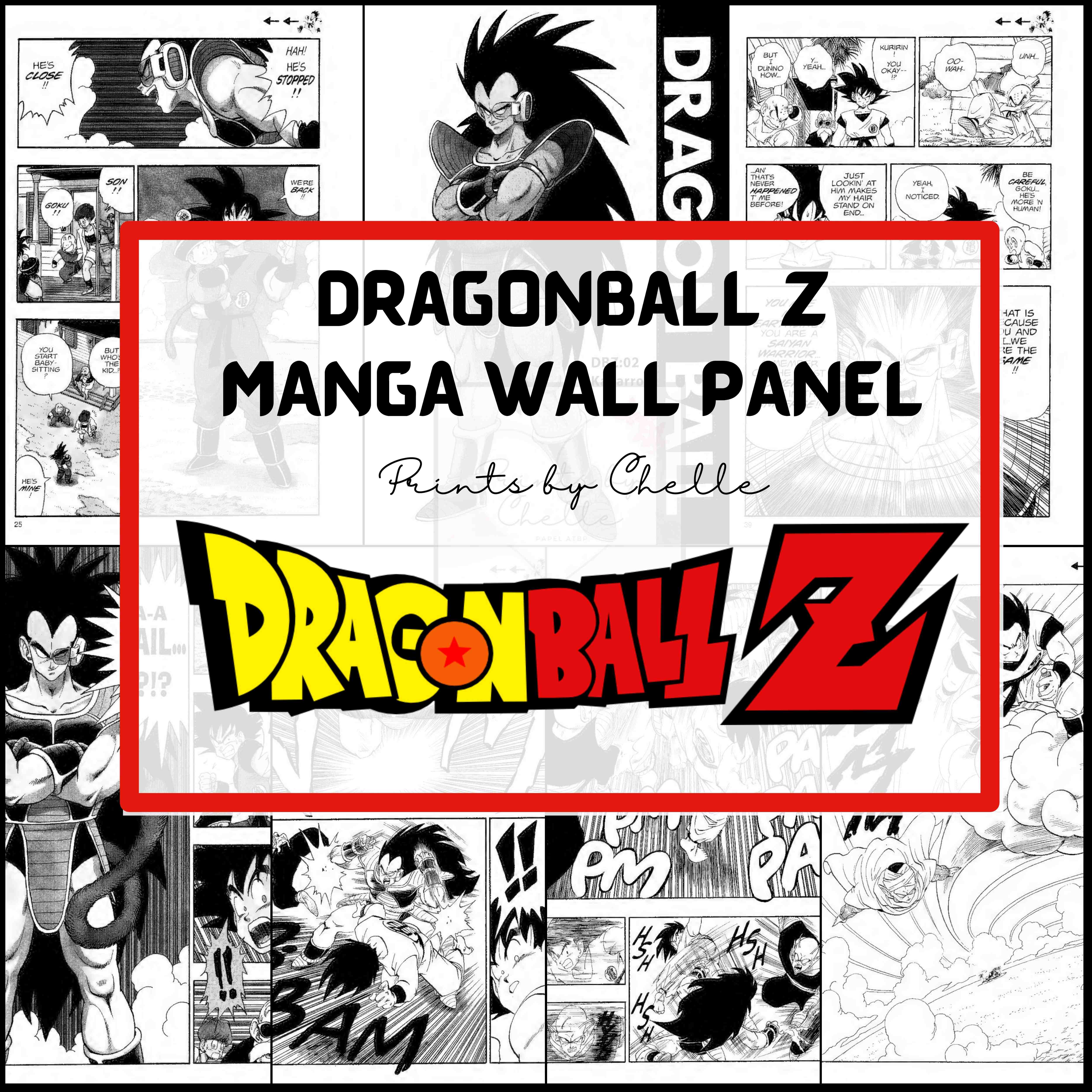 [PRINTS BY CHELLE] DRAGONBALL Z Anime Manga Panel Wall Decor Sticker ...
