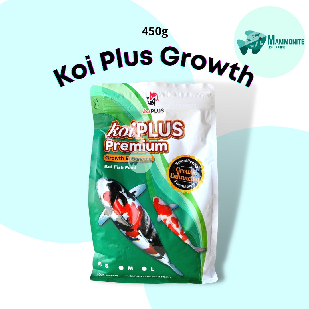Koi Plus Premium Growth 450 Grams Fish Food Small Medium Large Granule ...