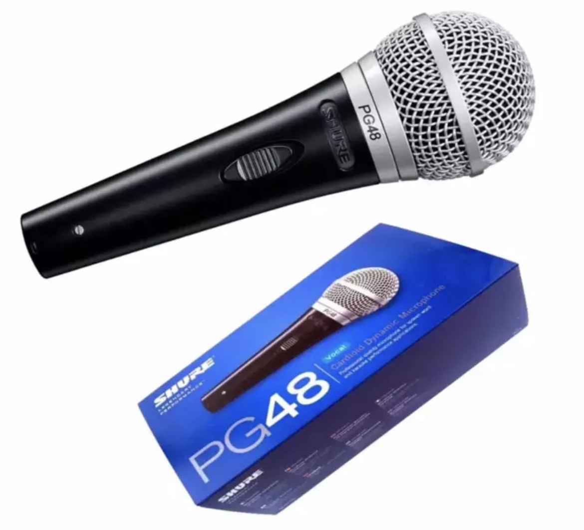 SHURE PG-48 Cardioid Dynamic Vocal Wired Microphone | Lazada PH