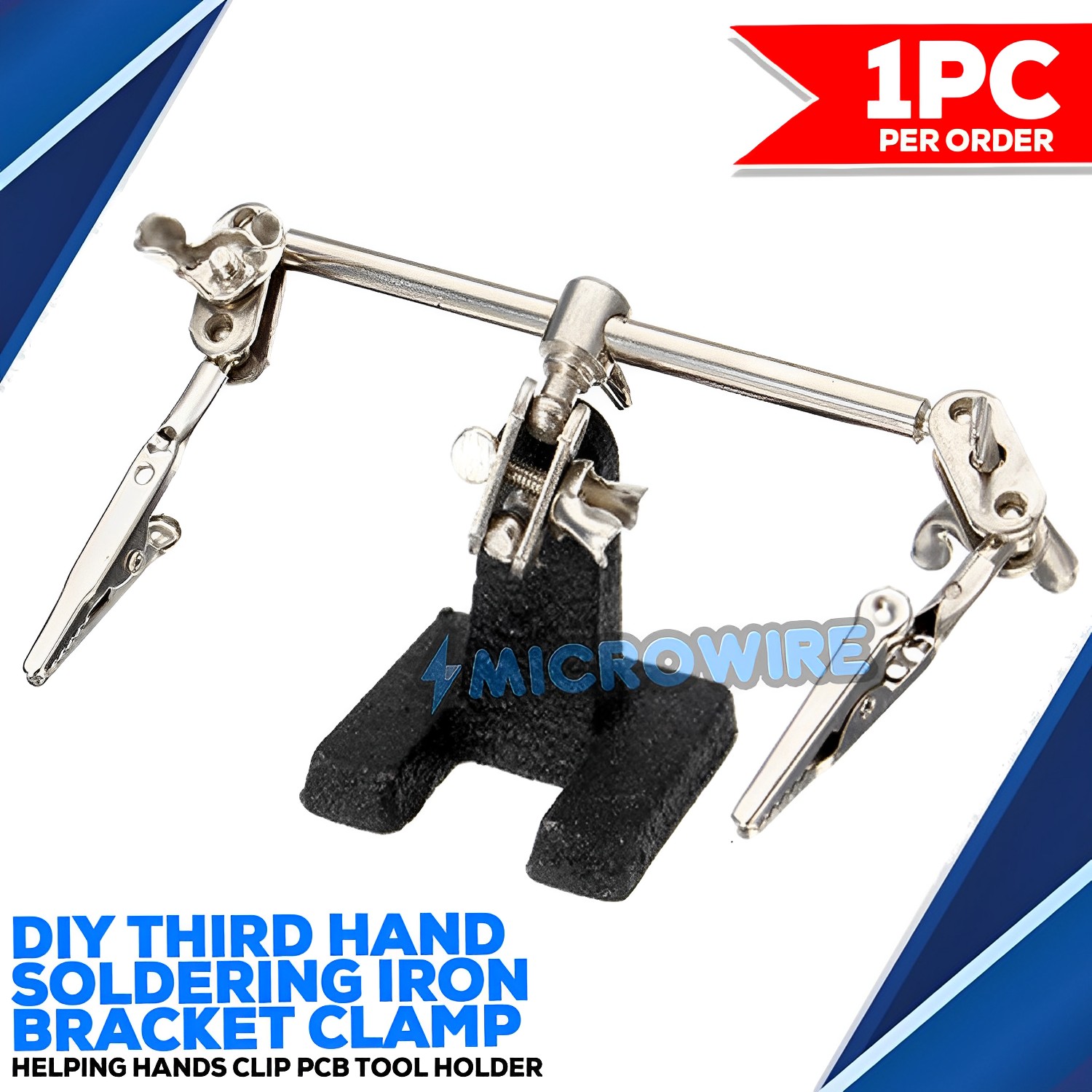 DIY Third Hand Soldering Iron Bracket Clamp Helping Hands Clip PCB Tool Holder | Lazada PH