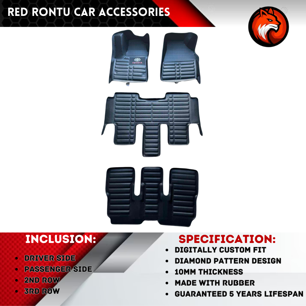 Toyota Innova Zenix Hybrid (2023-2024) Premium Diamond Deep Dish Car ...