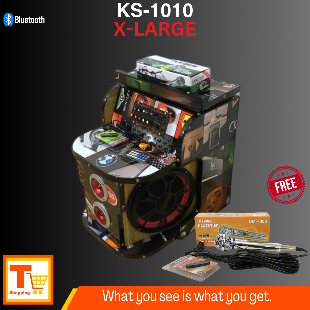 MINI VIDEOKE/KARAOKE BLUETOOTH SPEAKER WITH PLATINUM MICROPHONE AND USB ...