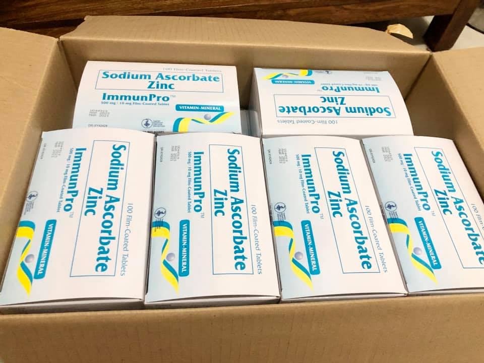 22 Box/Case Immunpro Sodium Ascorbate with Zinc 100 Tablets for ...