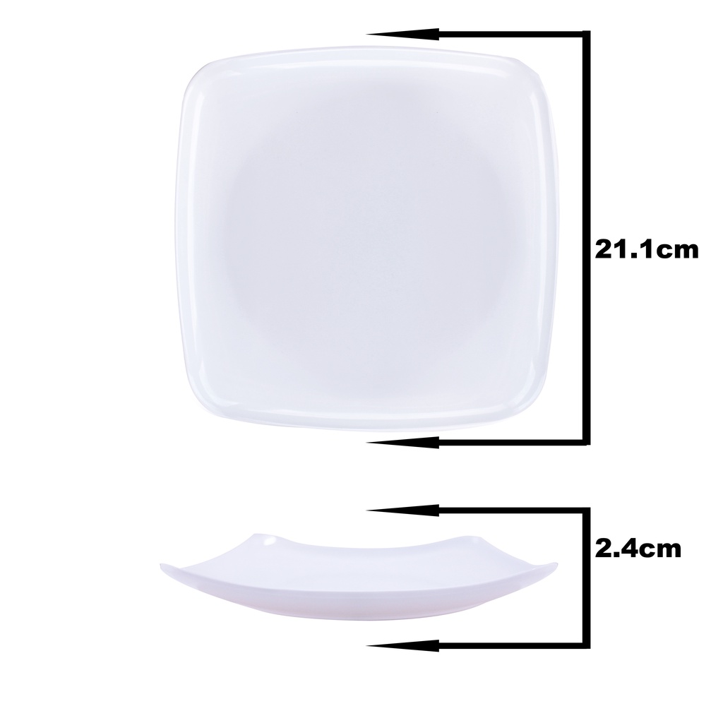 Smart Kitchen White-D plate Dinning Plato Mangkok Platito Sandok ...