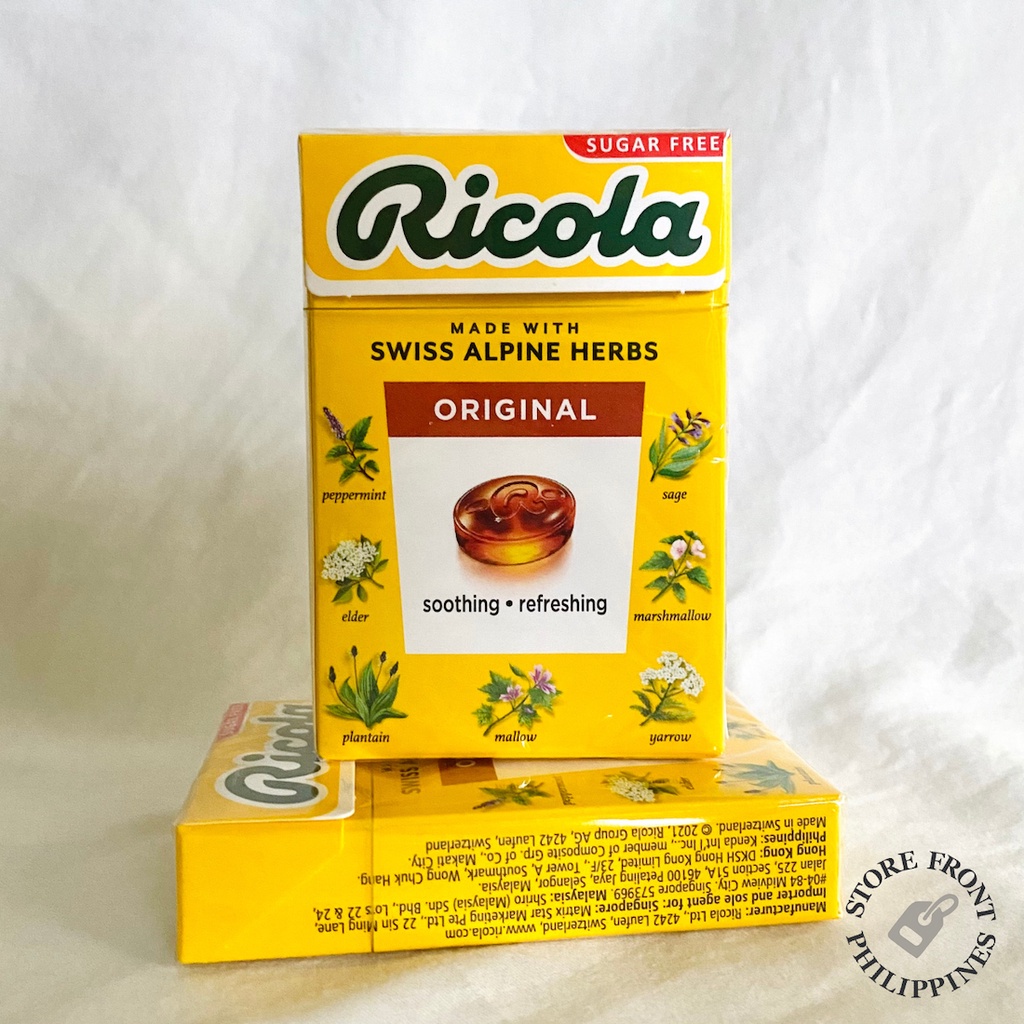 ♒ON HAND Ricola Sugar Free Candy 40g Alpin Fresh, Cranberries, Lemon, Mountain Mint, Original ...