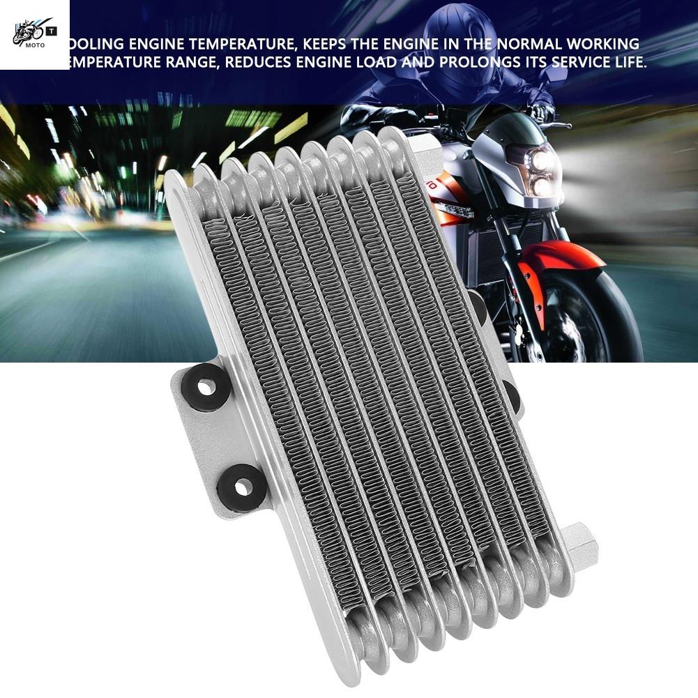 【T-Moto】 Motorcycle Engine Oil Cooler Radiator for Dirt Bike ATV ...
