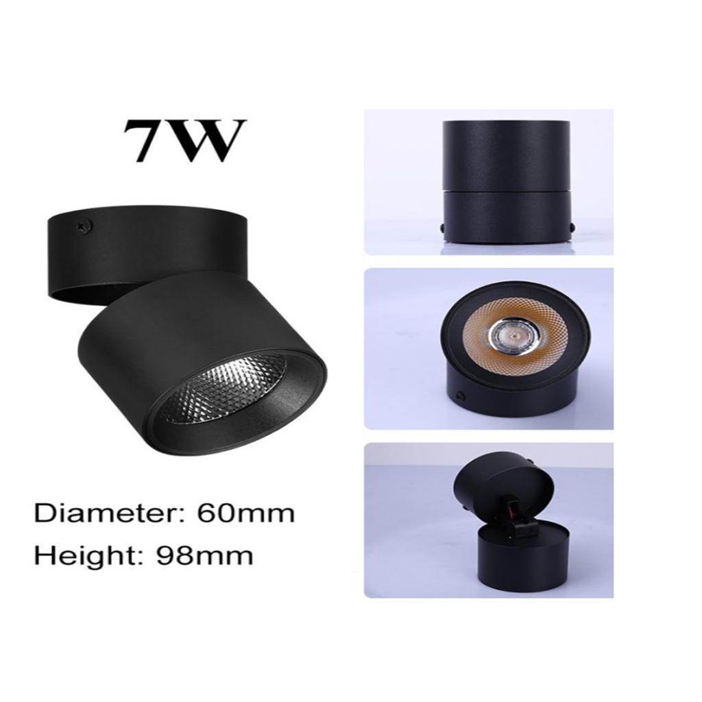 1PC 7W LED Downlight Foldable Spotlight Downlight Ceiling COB Nordic ...