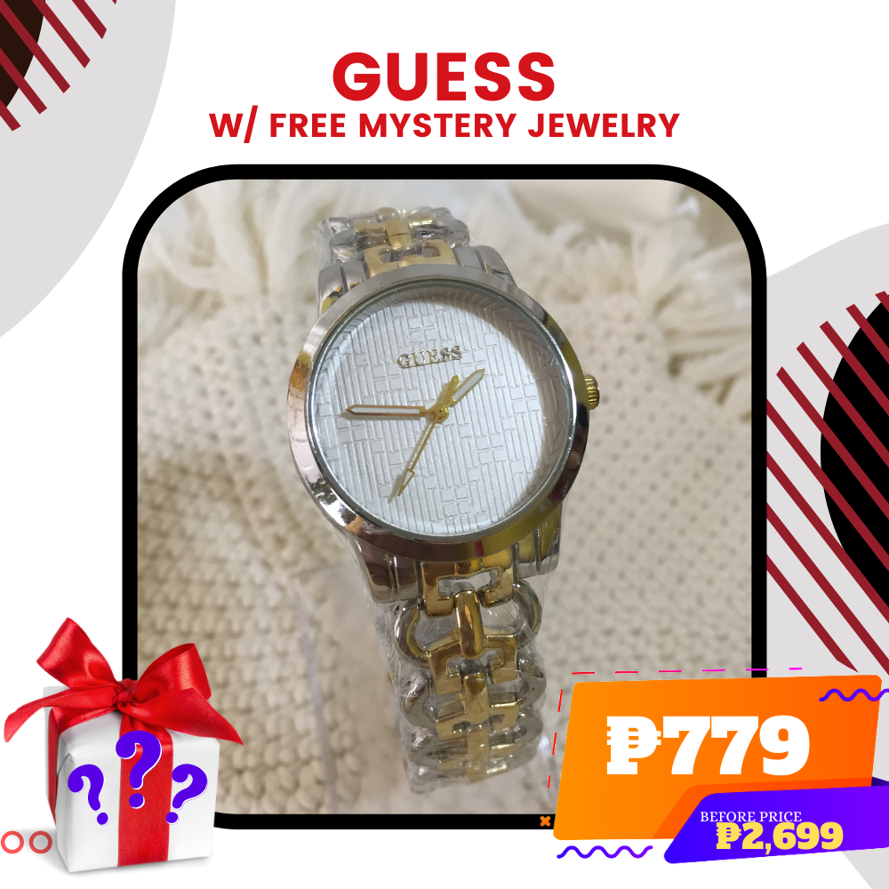 White Dial Two-Tone Chain Watch for Women Elegant and Modern Style with ...