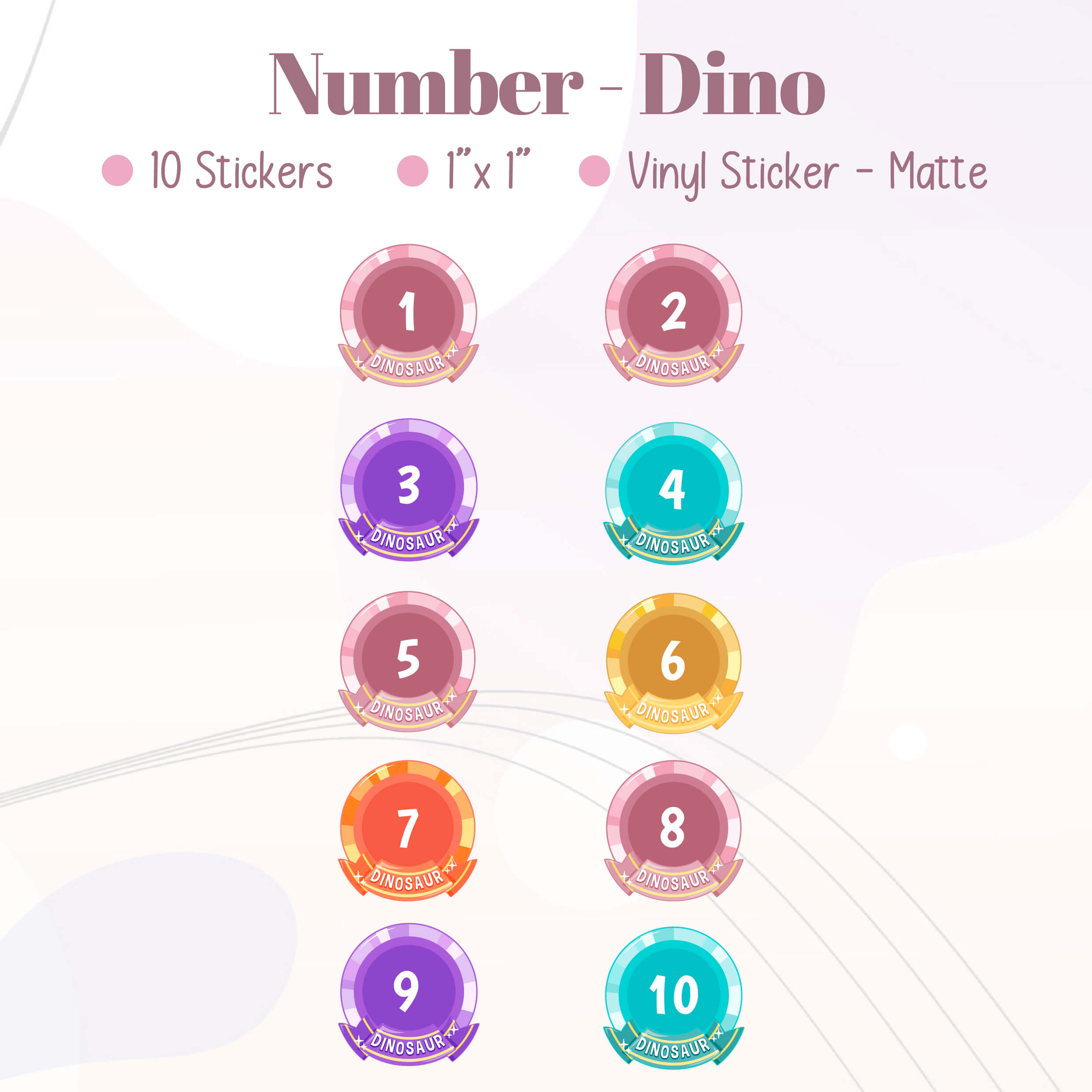 Notebook Stickers, Subject Sticker, Name Sticker, Number Sticker ...