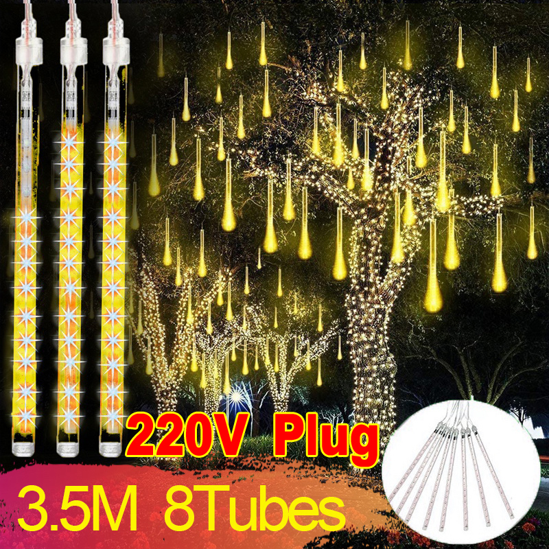 Supermax LED Meteor Shower Rain Lights Tube Lamp for Outdoor Garden ...