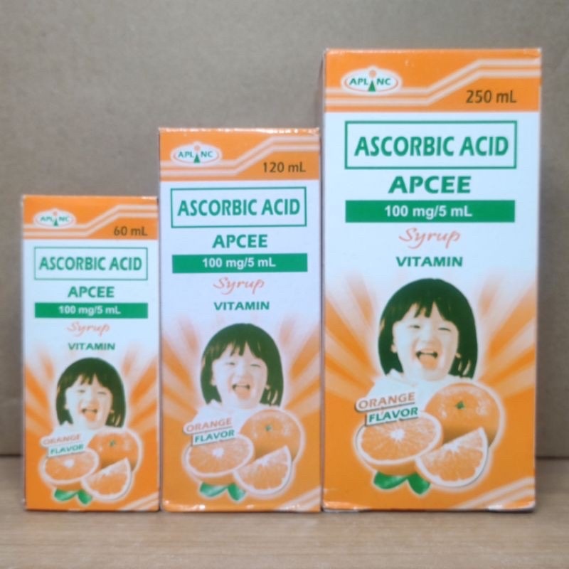 YY Beauty makeup ASCORBIC ACID (APCEE) SYRUP 60ml 120ml and 250ml ...