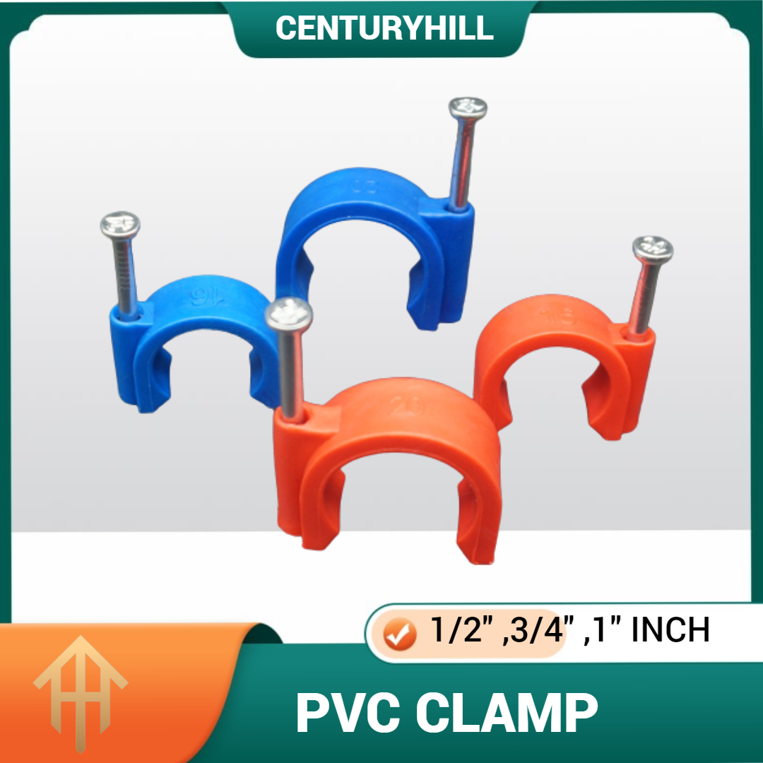 Pvc Clamp Orange And Blue / Pipe Clamp /Pipe Clip /Hose 1/2 inch ,3 ...