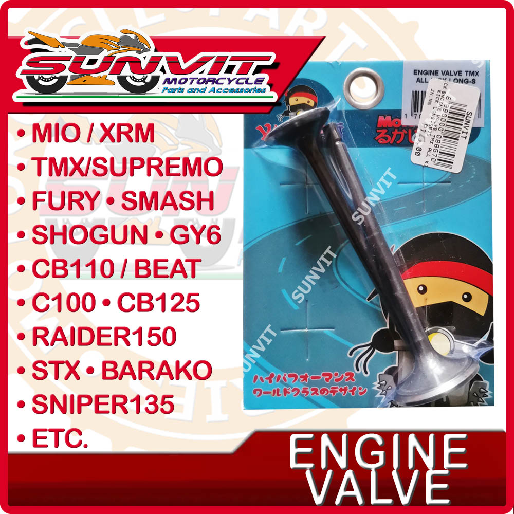 MOTORCYCLE YAKIMOTO ENGINE VALVE MIO / XRM CB110 / BEAT TMX SUPREMO ...