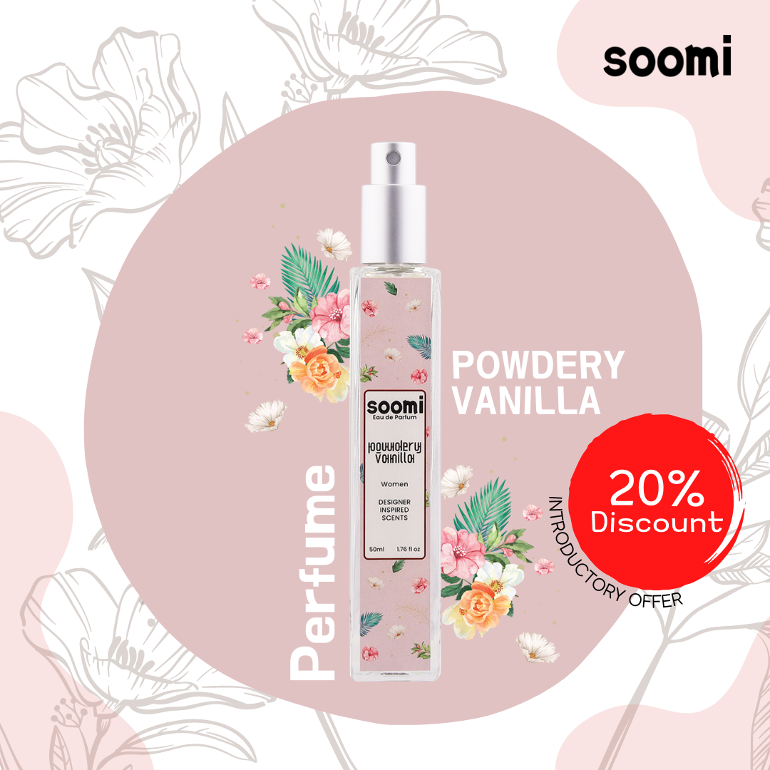 Soomi Eau de Parfum Powdery Vanilla Scent Oil-Rich Long Lasting Perfume ...