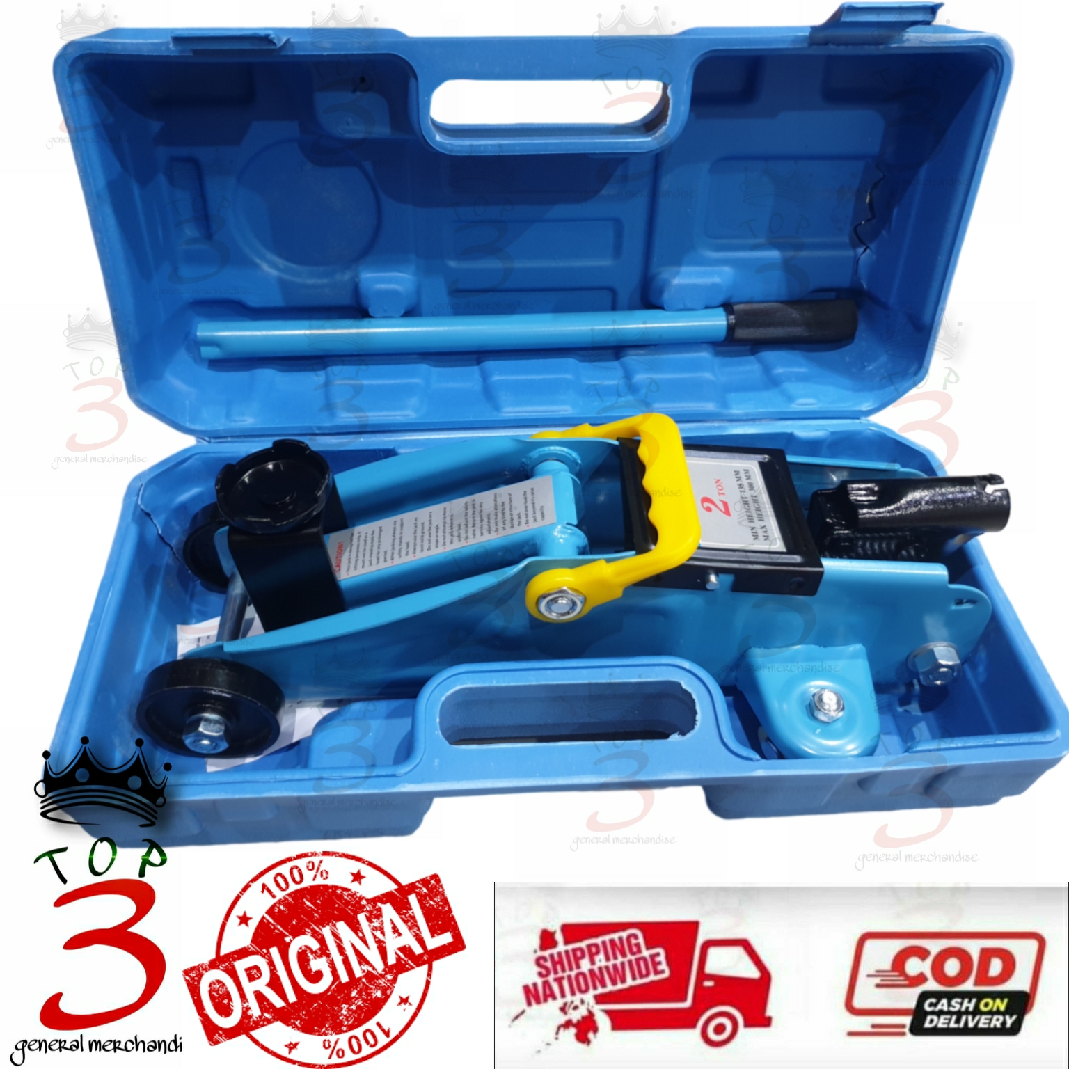 HT3 Crocodile Hydraulic Floor Jack 2ton Lifting Range135MM - 300MM ...