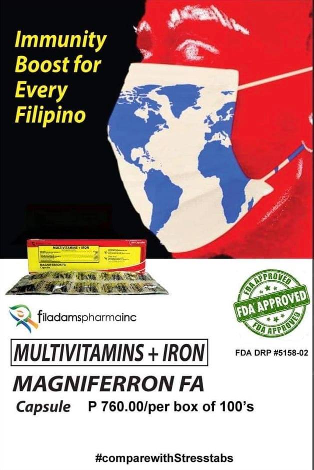 Magniferron FA: Multivitamins + Iron. Contains Folic Acid (400mcg ...