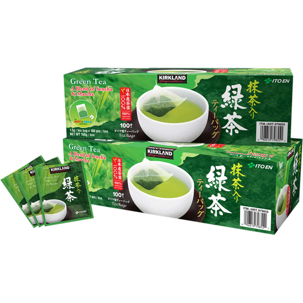 KIRKLAND Signature Green Tea (Ito En Matcha Blend), 100% Japanese Green ...