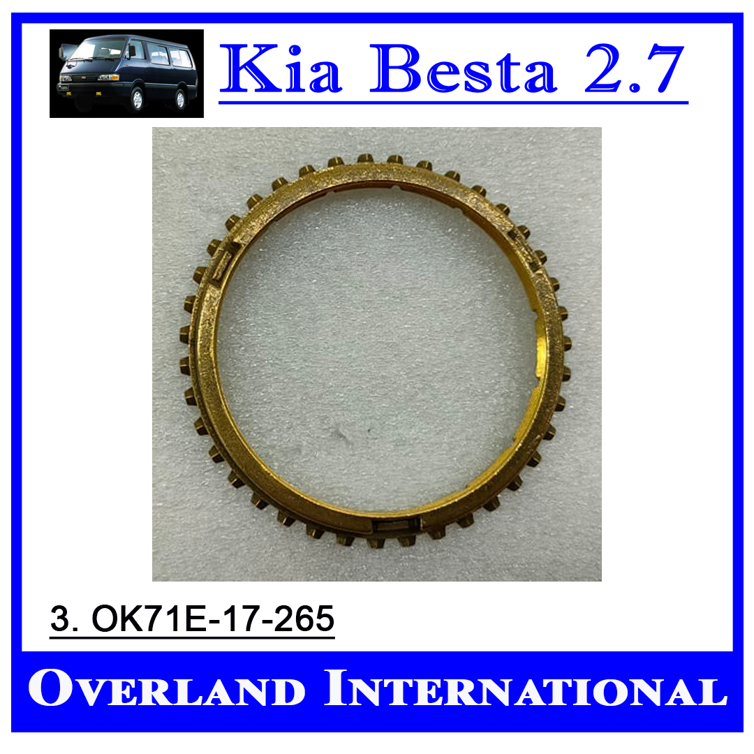 SYNCHRONIZER RING - KIA BESTA 2.7 1st-2nd 87.5mm 39teeth OK71E-17-245 ...