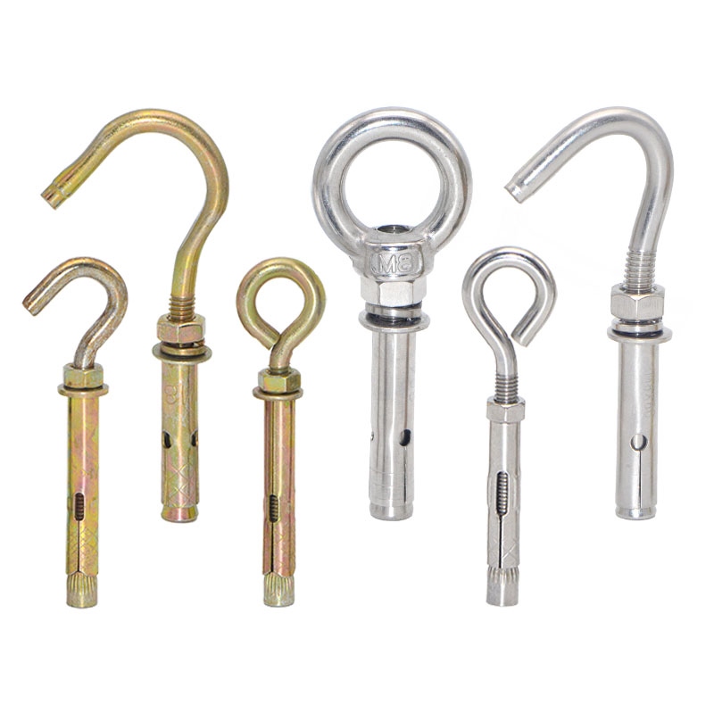 2Pcs Sheep Eye Pull Screw Belt Expansion Hook O-Type/Close-Type Wall ...