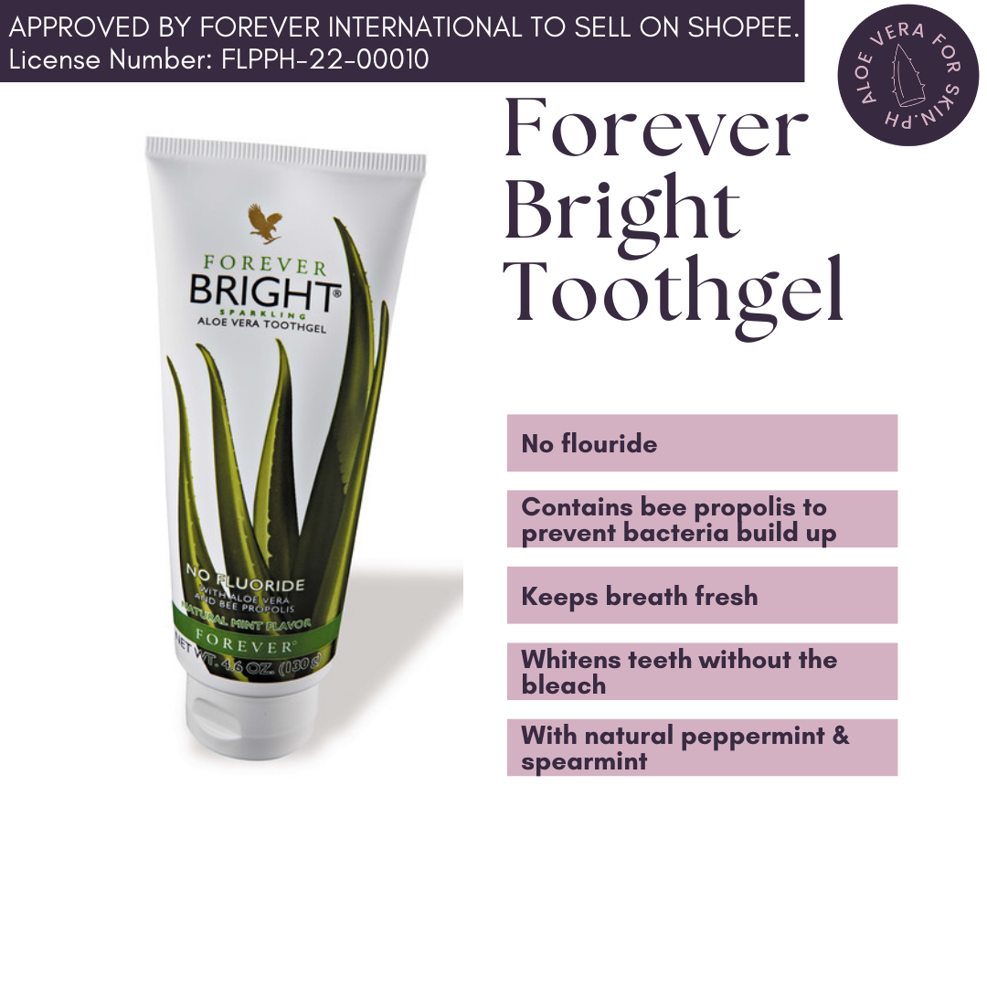 Forever Bright Toothgel Forever Living Aloe Vera Toothpaste 4.6oz ...