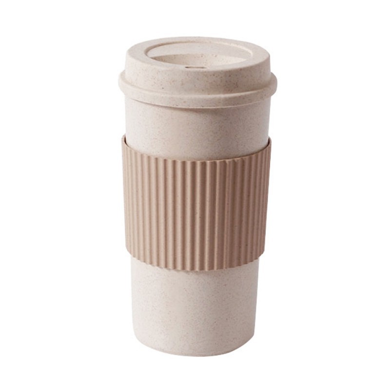 Reusable Coffee Tea Cup Random Color Wheat Straw Mug Coffee Cup With ...