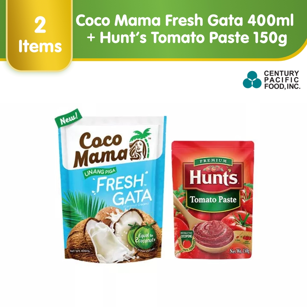 Coco Mama Fresh Gata 400ml + Hunt's Tomato Paste 150g | Lazada PH