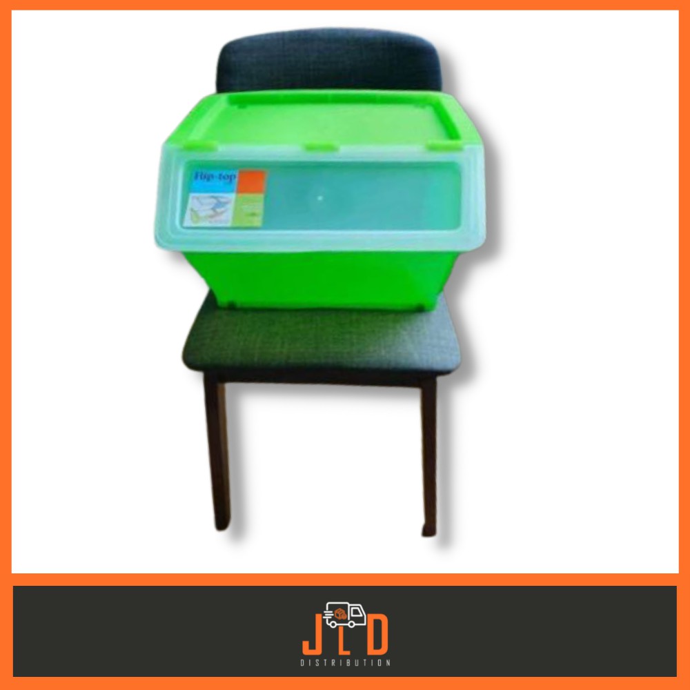 Flip Top Storage Box with Wheels Big Container Large 48L & 56L Fliptop ...