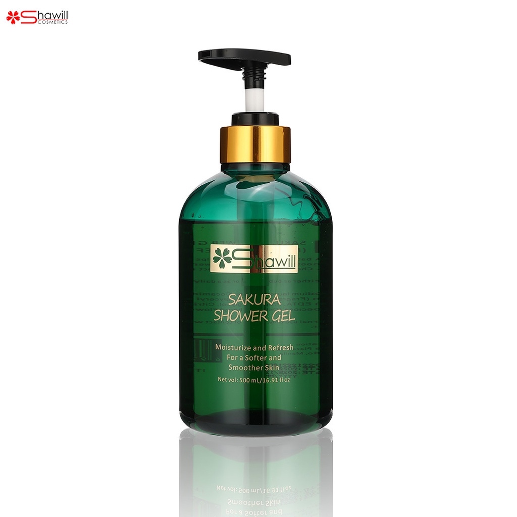 Shawill Shampoo Conditioner Shower Gel Body Lotion 500ml Sakura Blossom ...