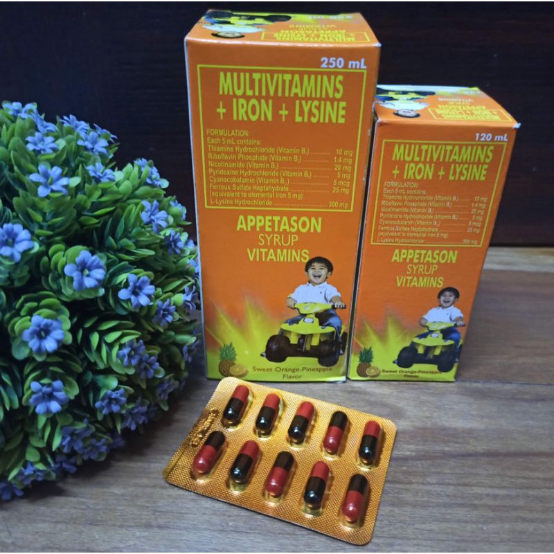 APPETASON SYRUP 120ML,250ml and APPETASON CAPSULE 10's Vitamins Food ...