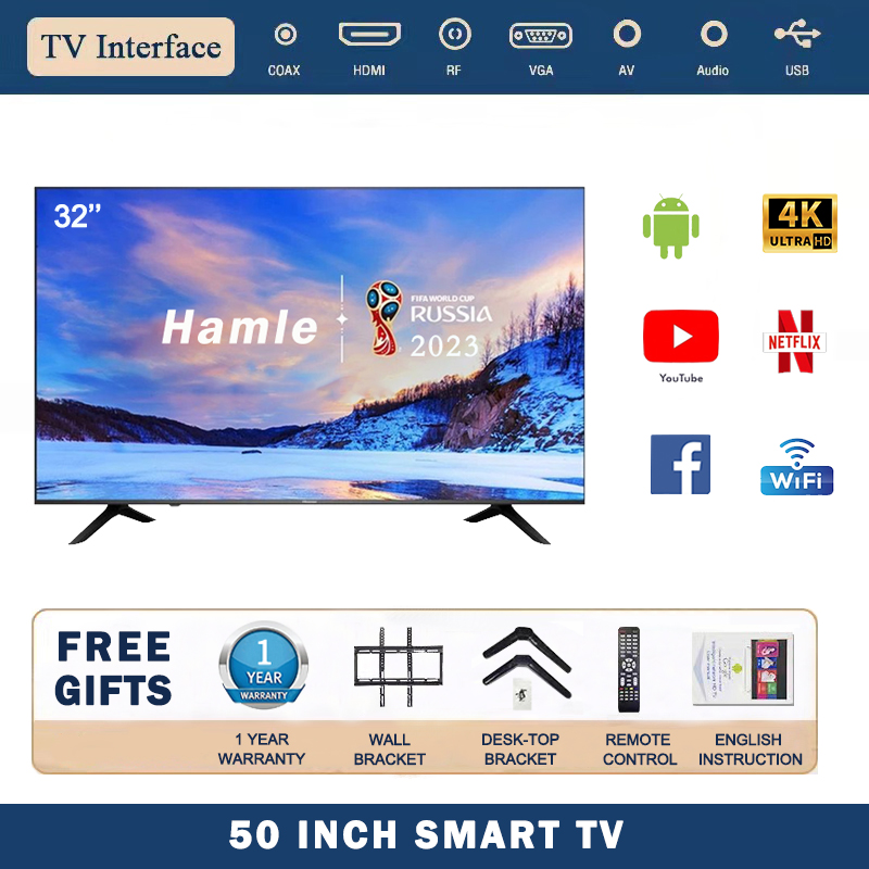 Hamle 32/43/50 Inch Smart TV Full HD Android Led TV Slim LCD TV Home ...