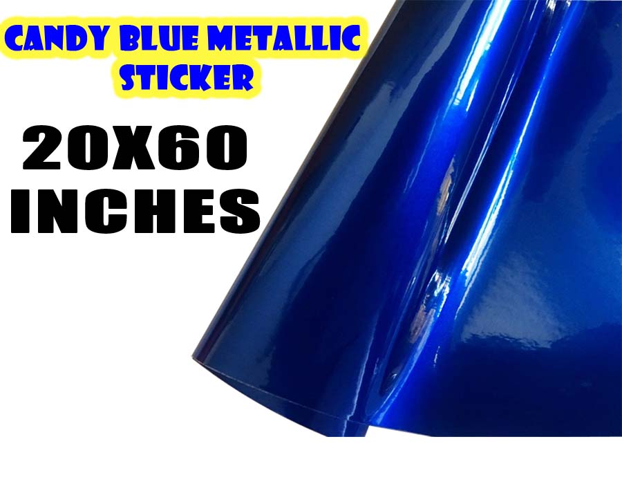 STICKER CANDY METALLIC BLUE !!!! HIGH QUALITY !!! for car, motorcycle ...