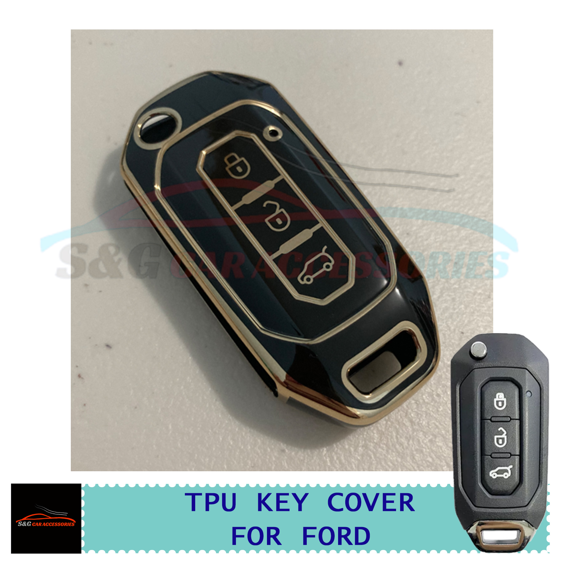 TPU Car Key Remote Cover for Ford Territory Flip-Key Flipkey | Lazada PH