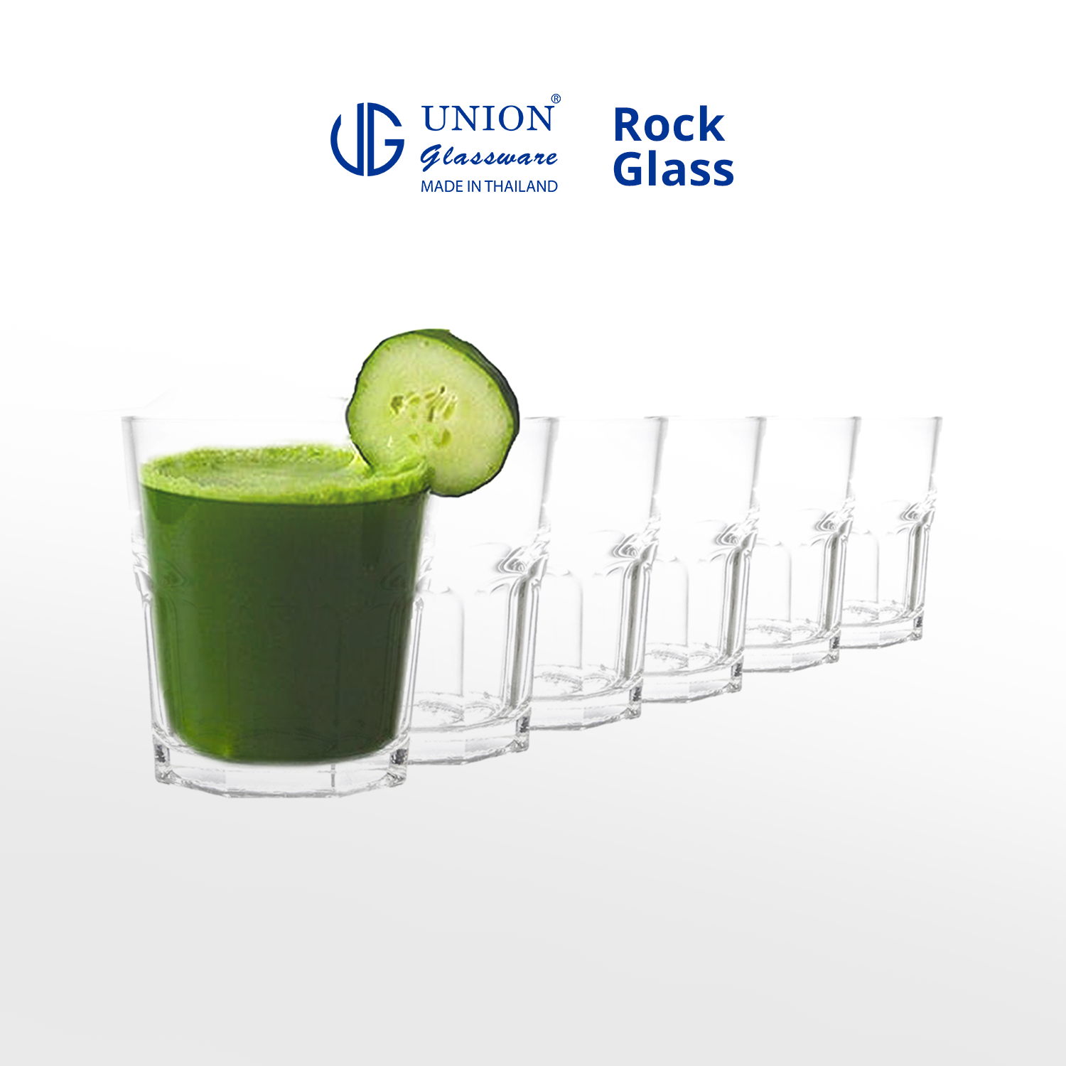 UNION GLASS Thailand Premium Clear Glass Rock Glass Water Juice Soda ...