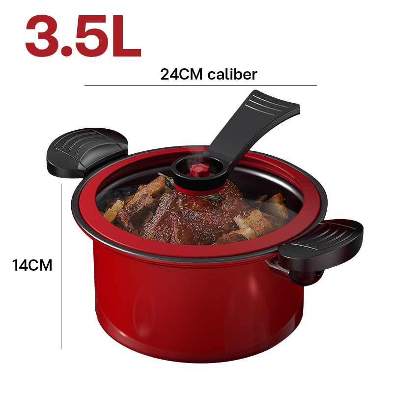 Micro Pressure Cooker 3.5L japan Micro Cooker Non-Stick Pot stainless ...