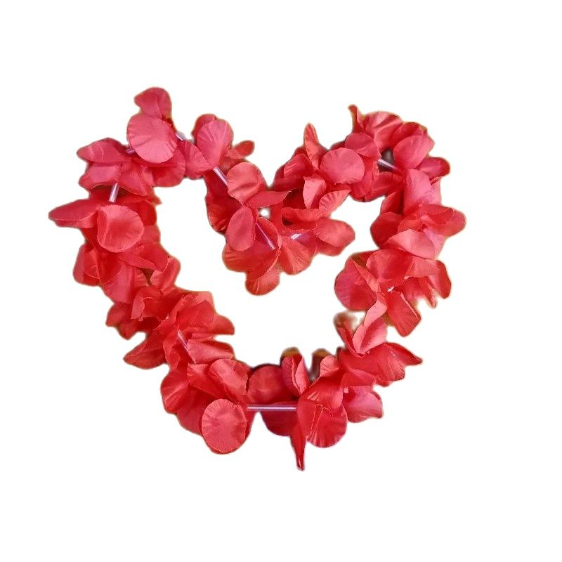 Hawaiian Flower Leis Garlan Necklace Summer and Tropical Party Decor ...