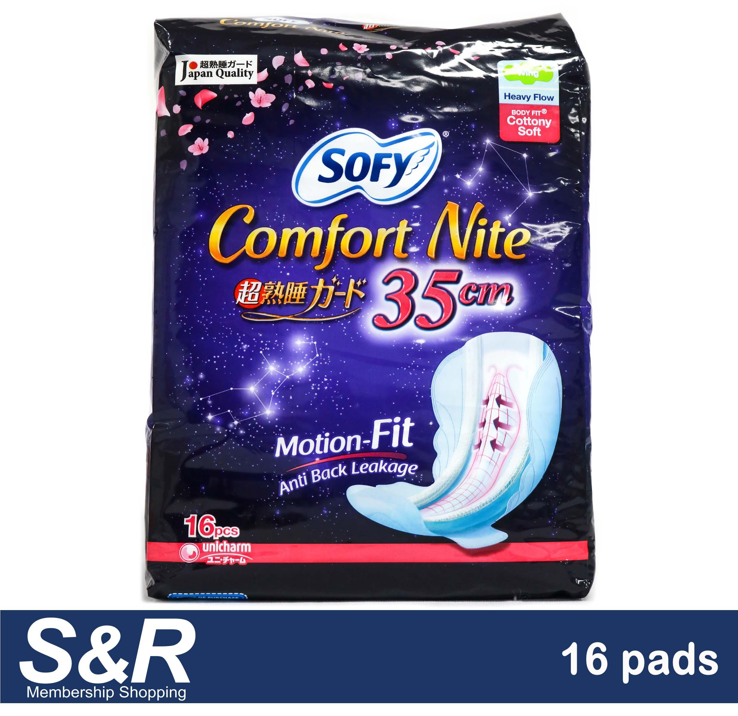 Sofy Comfort Nite Wing Pad Sanitary Napkin 16 x 35 cm | Lazada PH