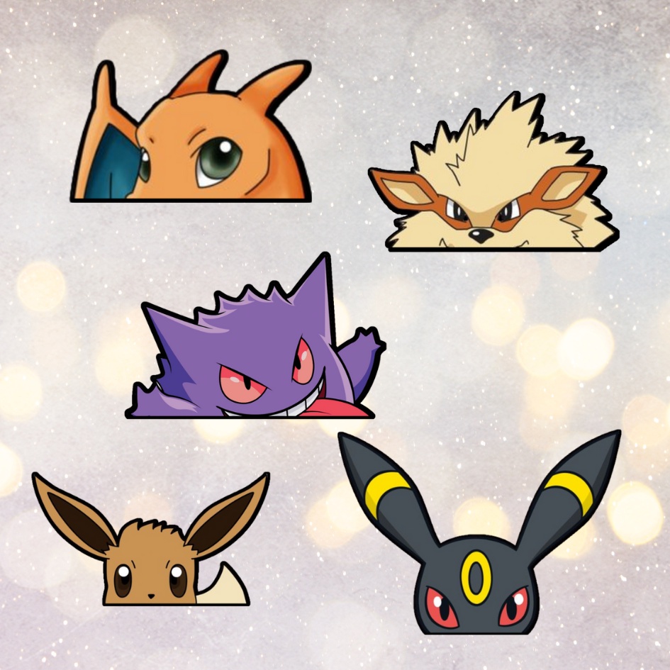 Pokemon Peeker Vinyl Sticker 2.6 inches Waterproof Pikachu HQ | Lazada PH