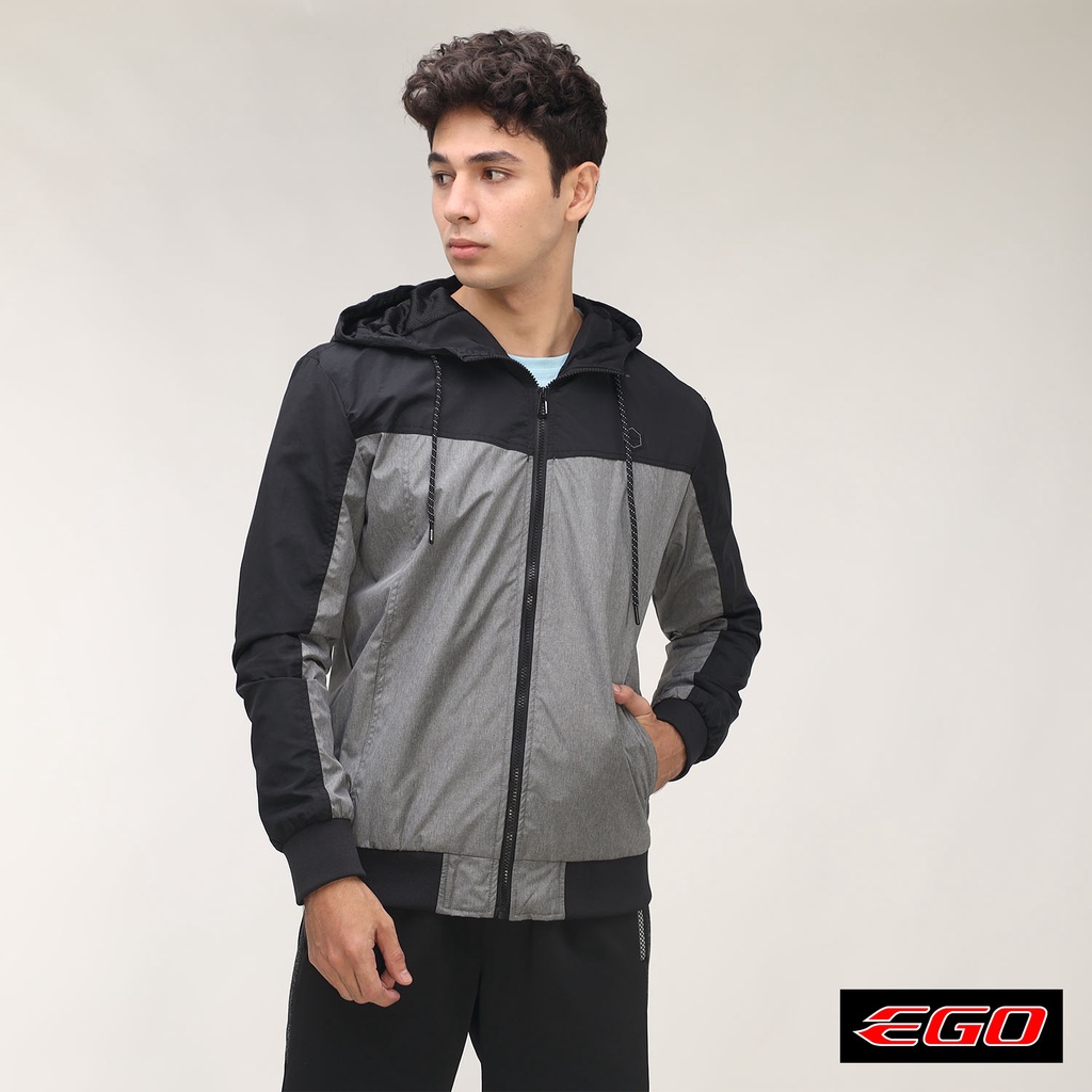 Ego Nylon Jacket W/ Hood EMT03-0629 (Black) | Lazada PH