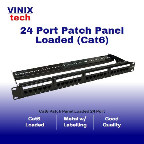 24 Port Cat6 Patch Panel Loaded | Lazada PH