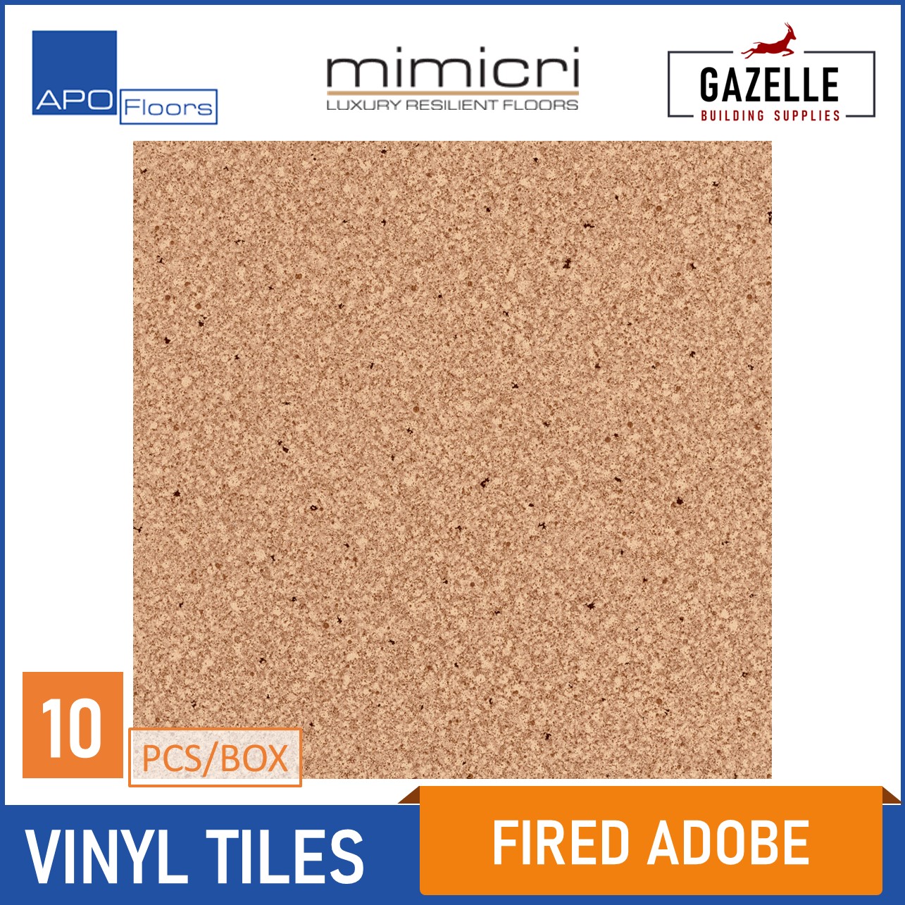 Apo Floor Vinyl Tiles Mimicri Carpet and Stone Series 3mm Thick 450mm x ...