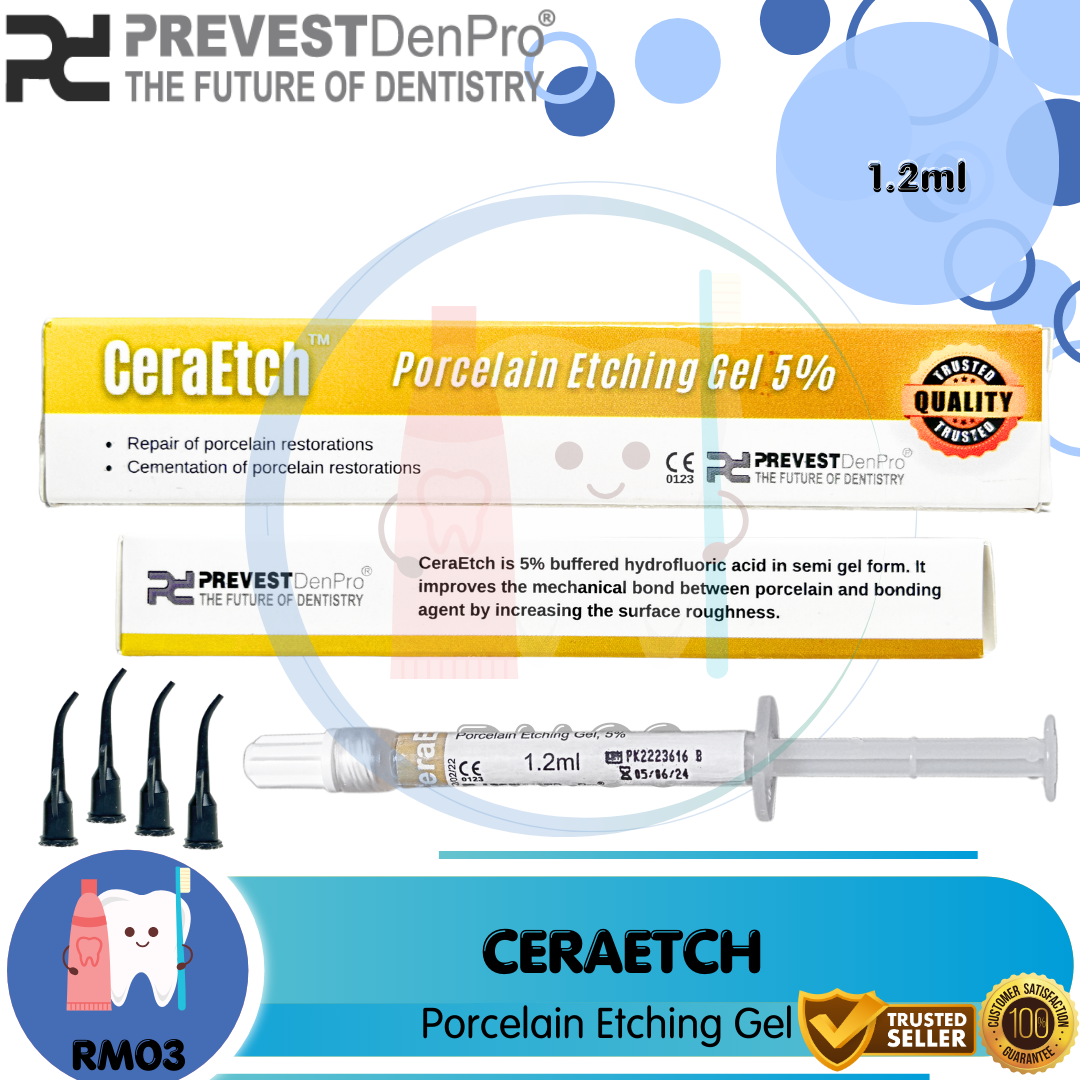 RM03 Orthodental Supply | Cera Etch Dental Porcelain Etchant Gel – 5% ...
