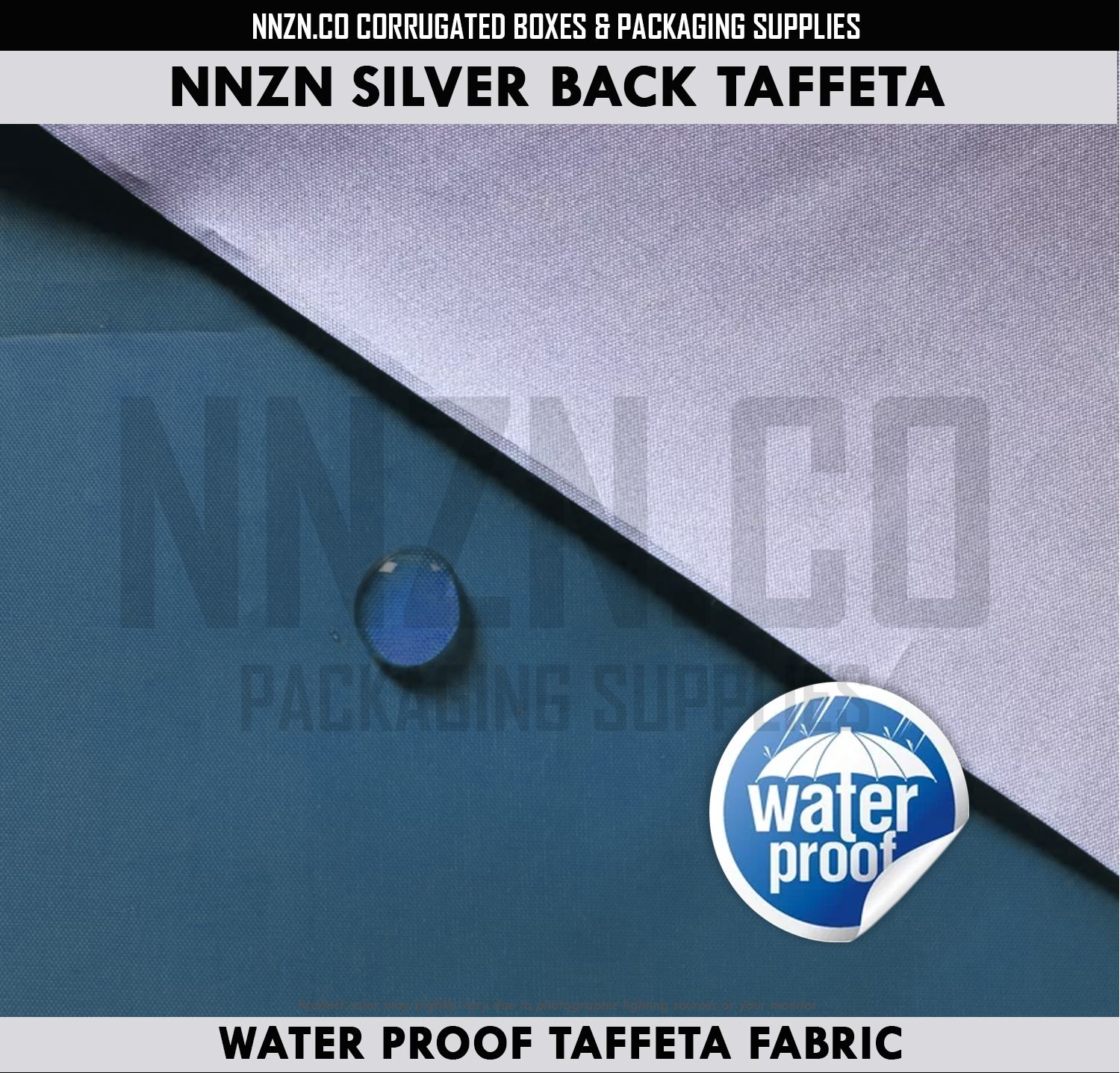 NNZN Silver Back Taffeta Fabric Water Proof Umbrella Fabric Rain Coat ...