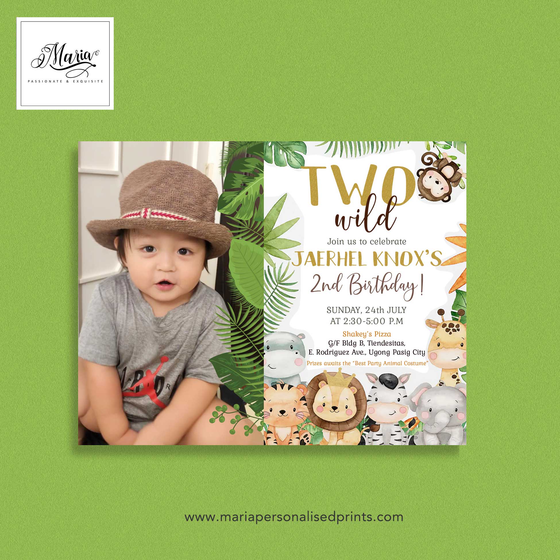 Safari Birthday Invitation Card 14 pcs With Envelopes | Lazada PH