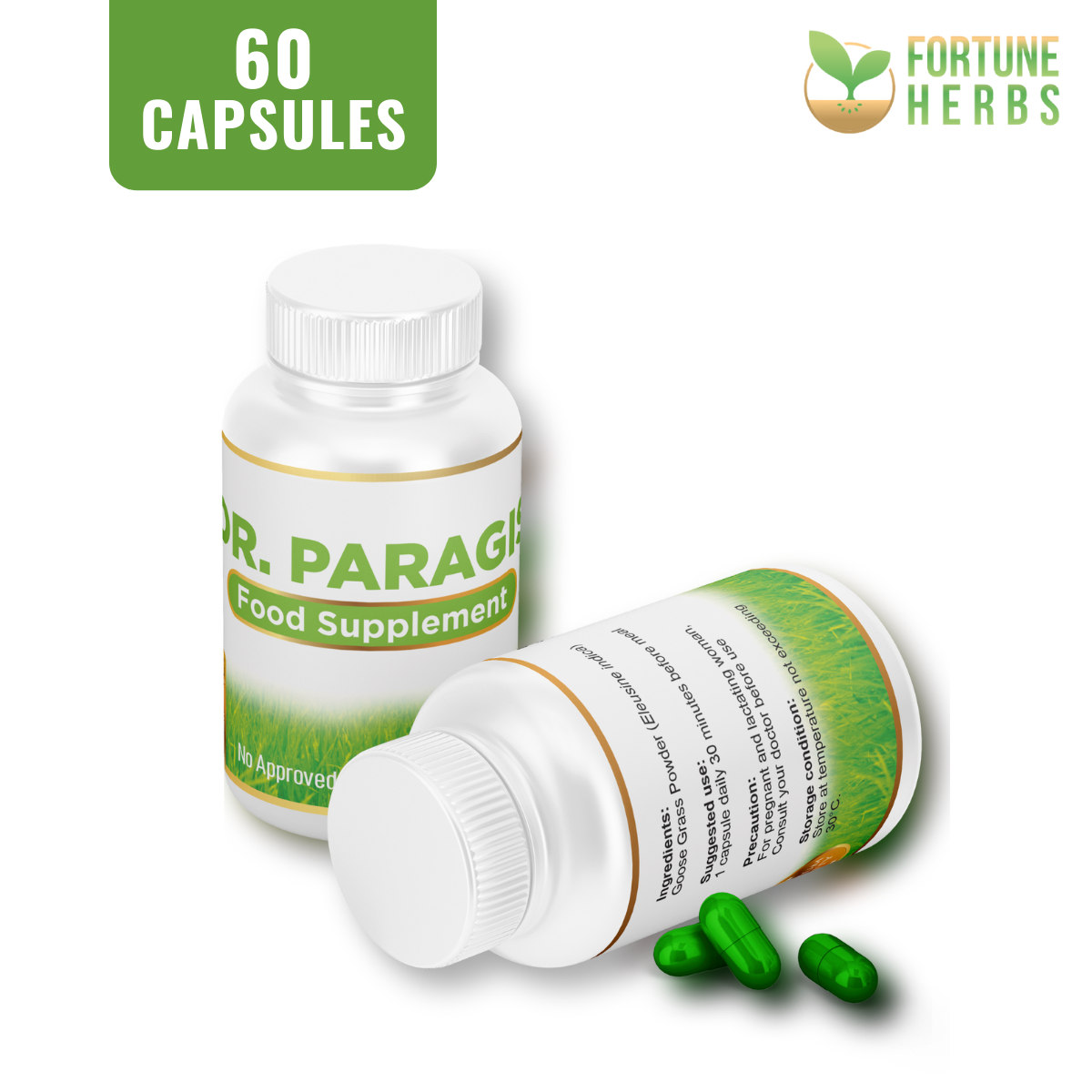 ORIGINAL Doctor Paragis 1 Bottle 60 Capsules 500mg per capsules ...